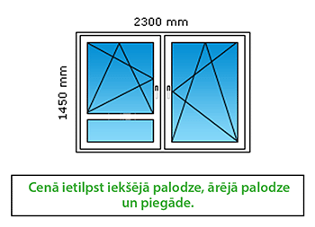 Logi un stikli - PVC logi 103 serija